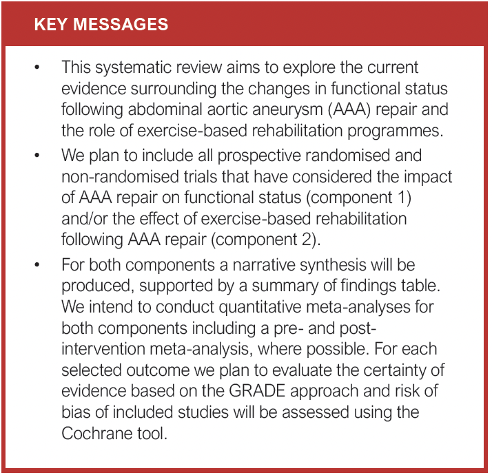 Changes in functional health status following open abdominal aortic ...