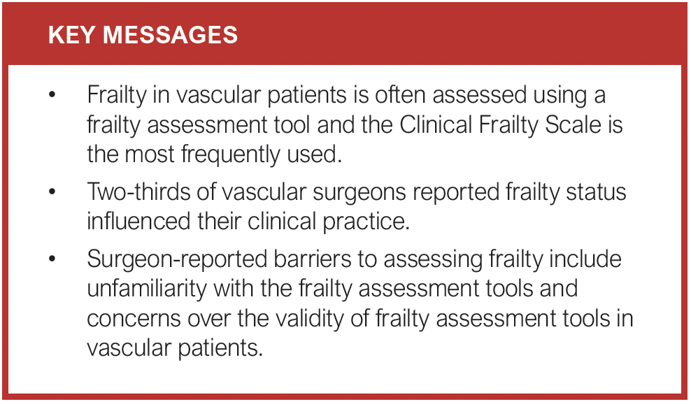 Frailty Assessment in UK Vascular Centres (FAVE): a survey to ...